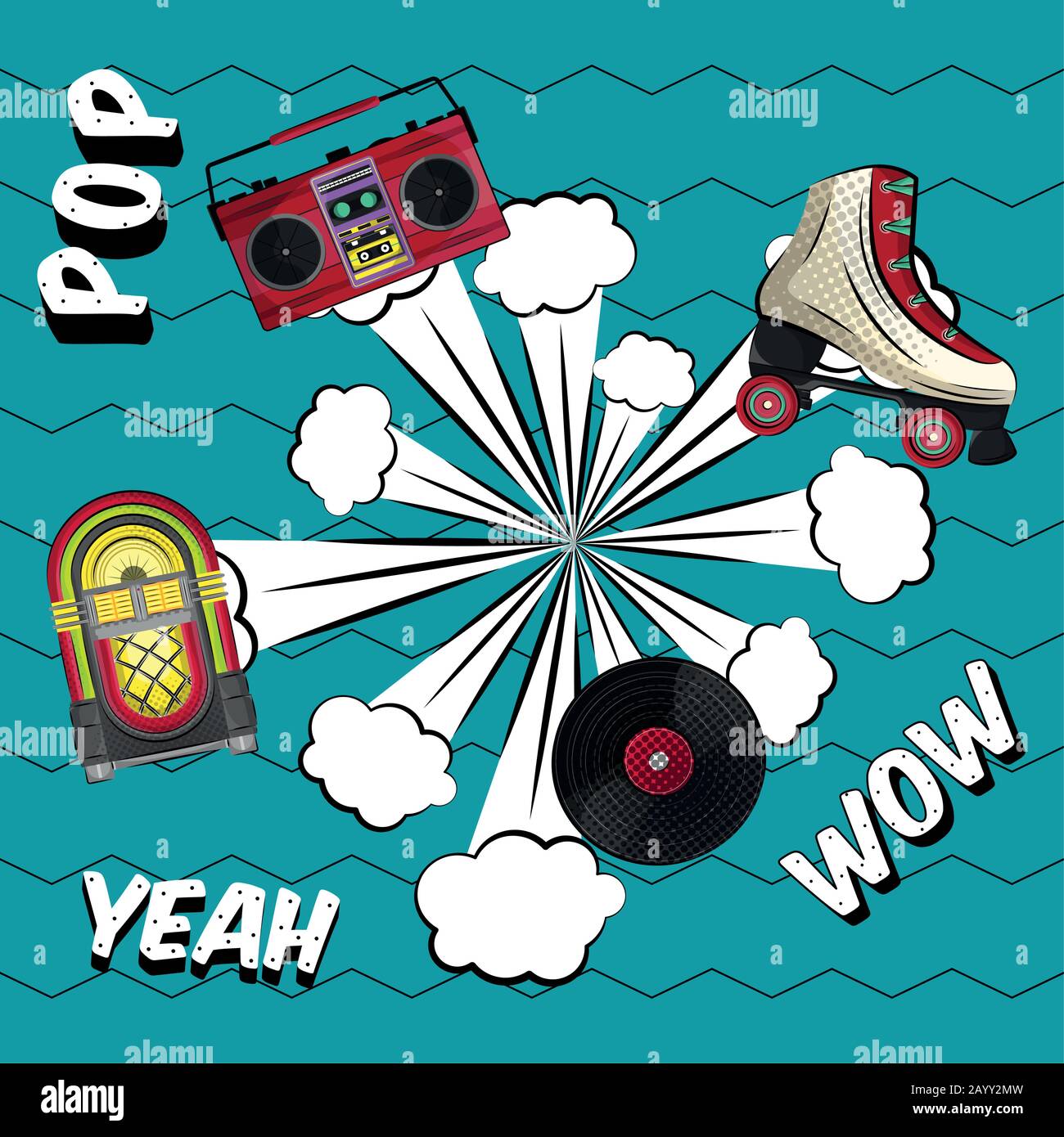 Pop art illustration Stock Vector Image & Art - Alamy