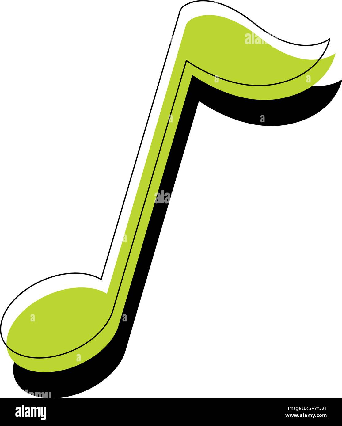 Cartoon musical note hi-res stock photography and images - Alamy
