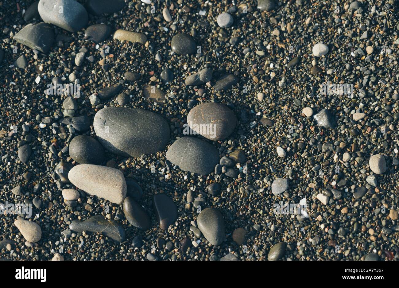 Smooth Round Pebble; Natura Background. Textures Stock Photo - Alamy