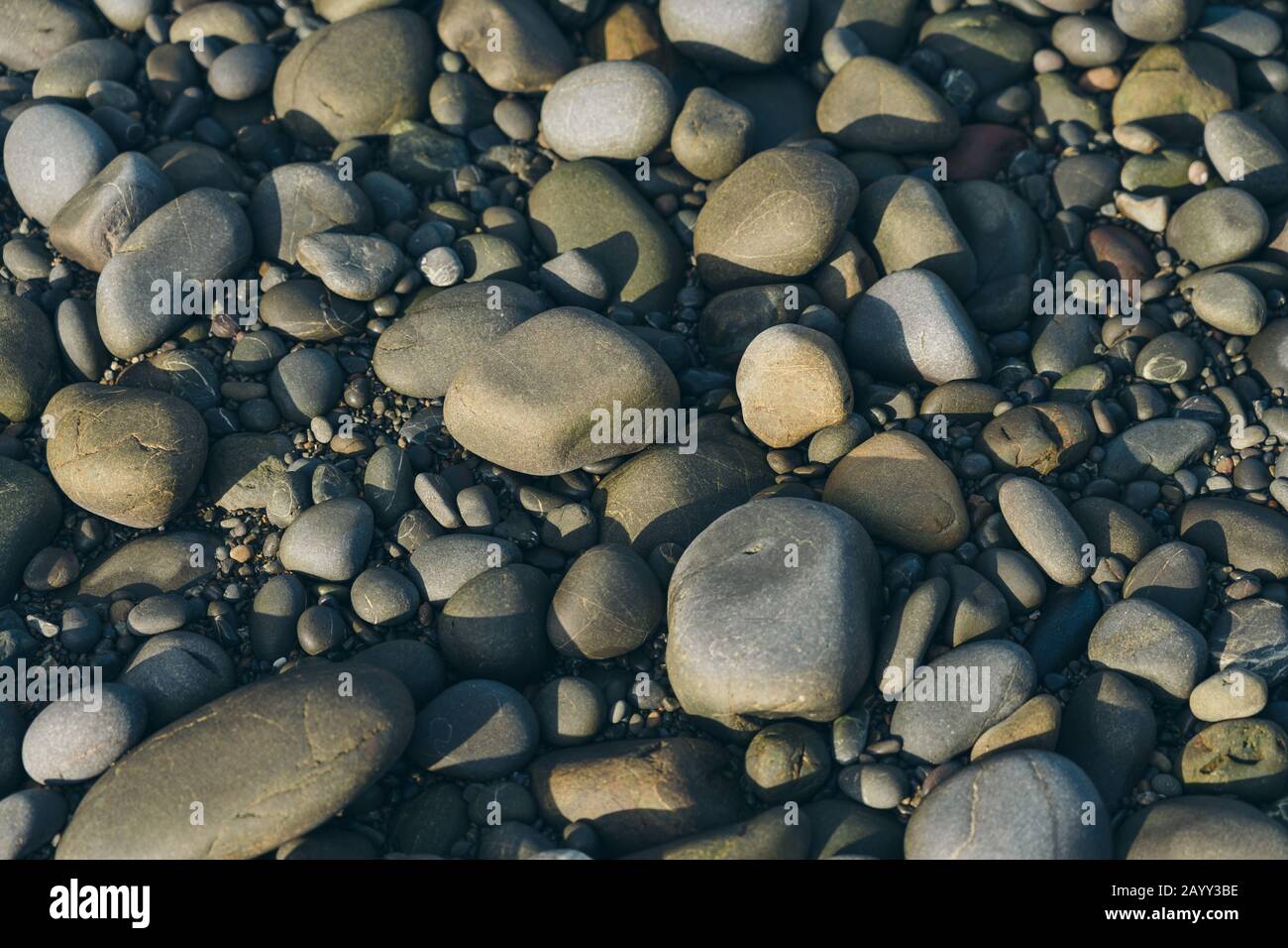 Smooth Round Pebble; Natura Background. Textures Stock Photo - Alamy