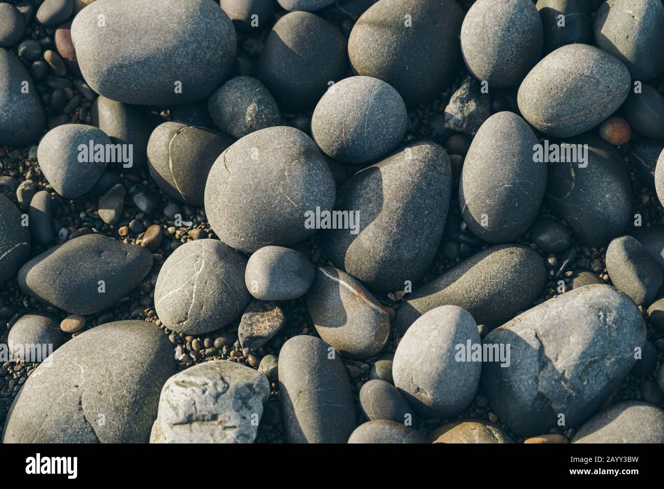 Smooth Round Pebble; Natura Background. Textures Stock Photo - Alamy