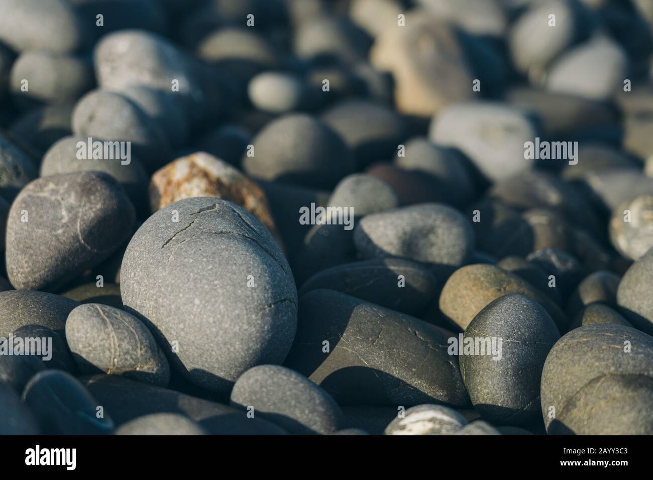 Smooth Round Pebble; Natura Background. Textures Stock Photo - Alamy
