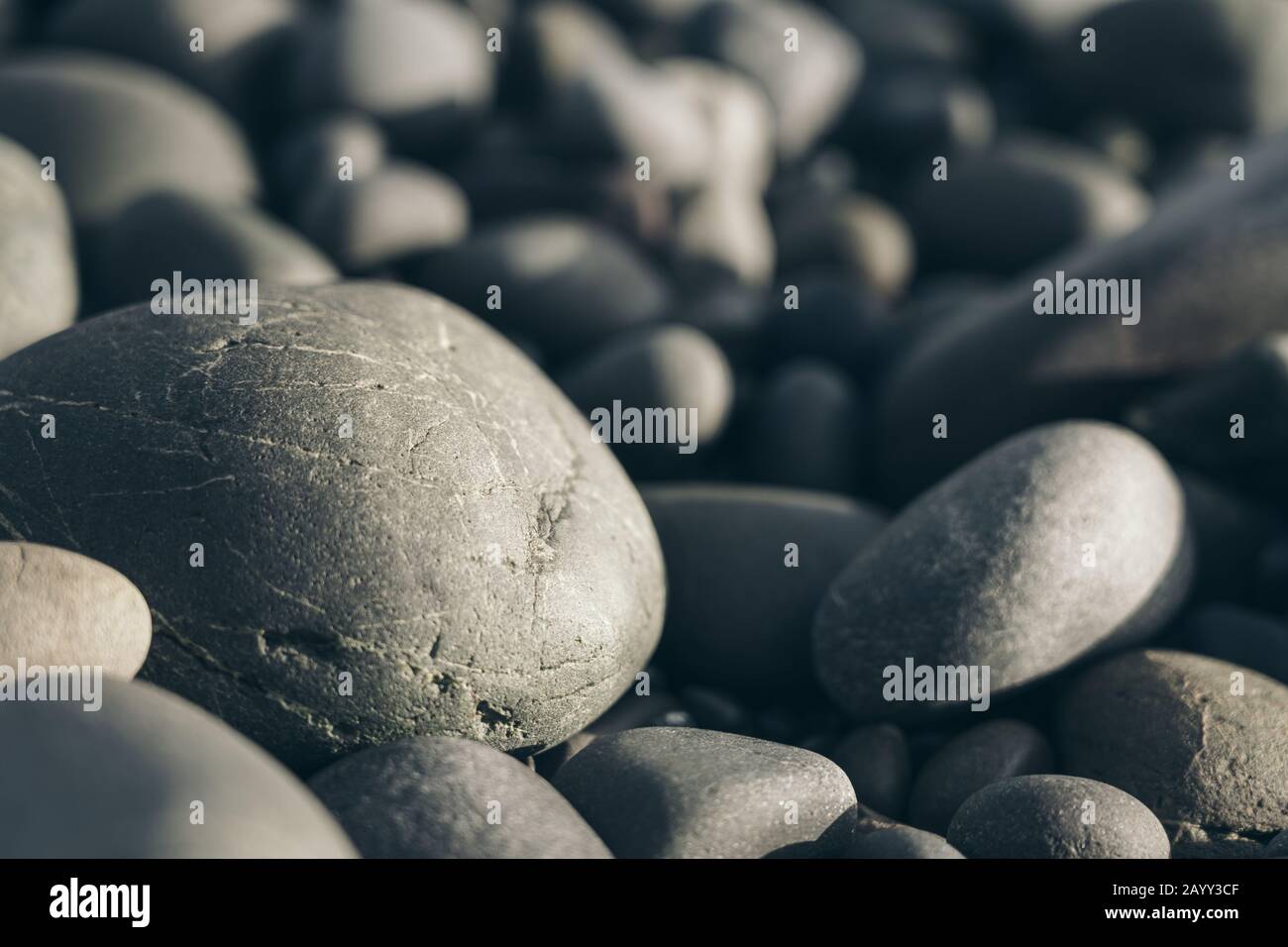 Smooth Round Pebble; Natura Background. Textures Stock Photo - Alamy