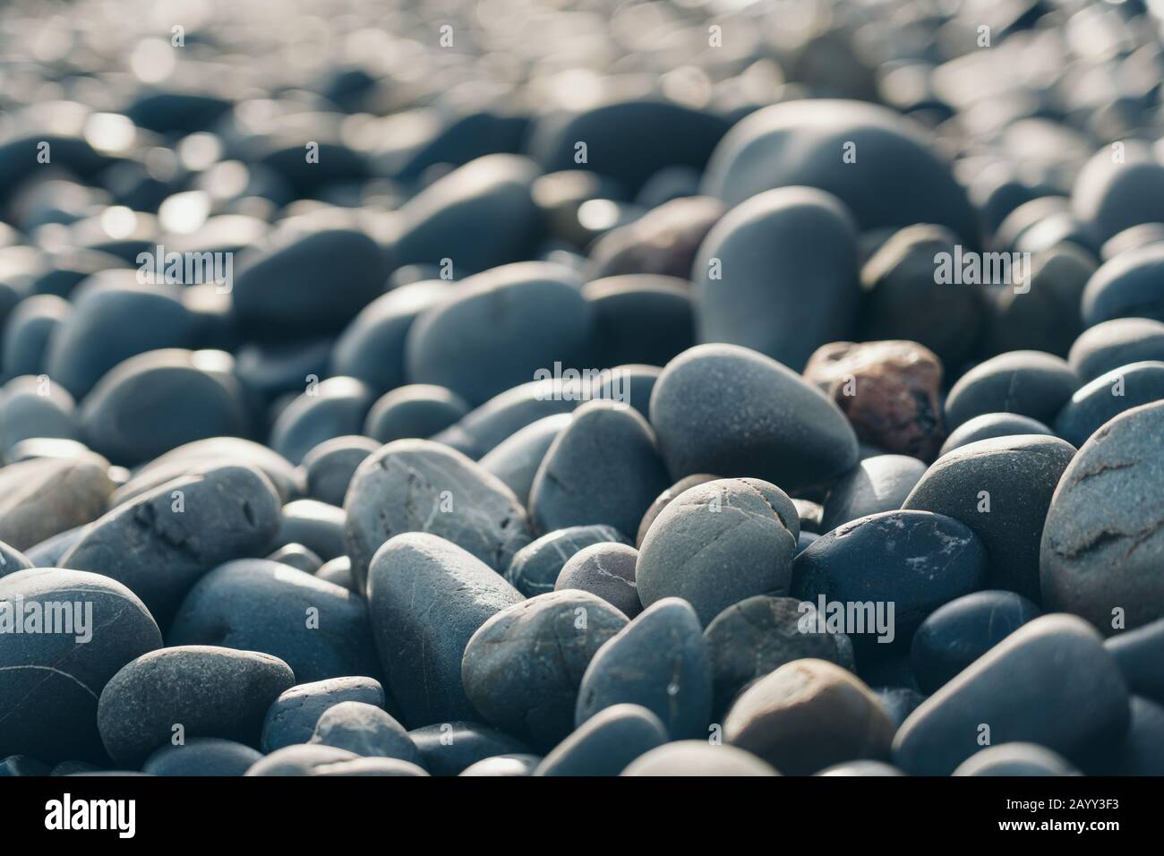 Smooth Round Pebble; Natura Background. Textures Stock Photo - Alamy