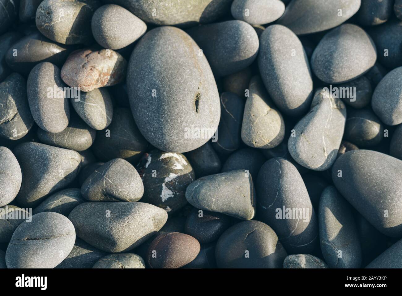 Smooth Round Pebble; Natura Background. Textures Stock Photo - Alamy