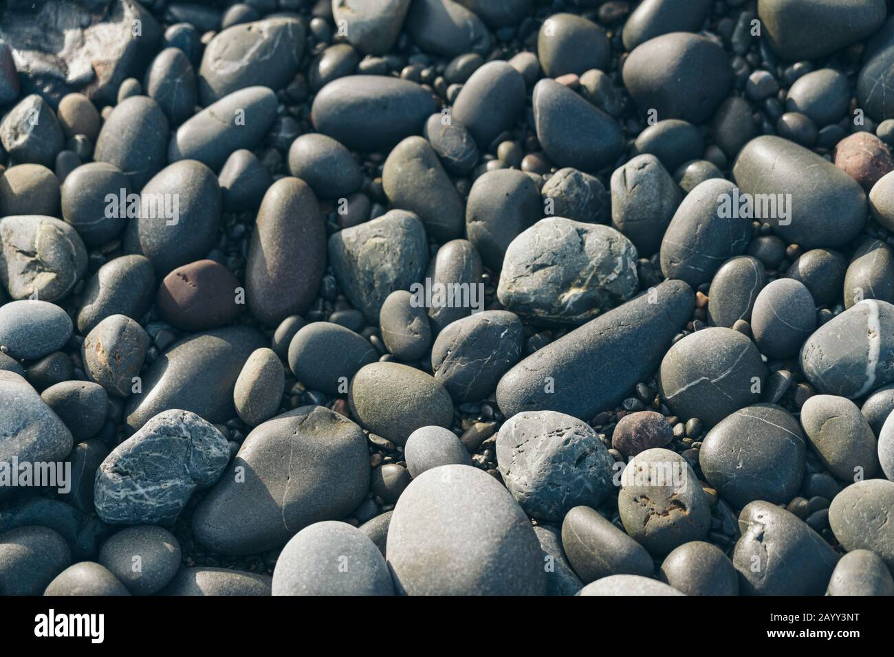 Smooth Round Pebble; Natura Background. Textures Stock Photo - Alamy