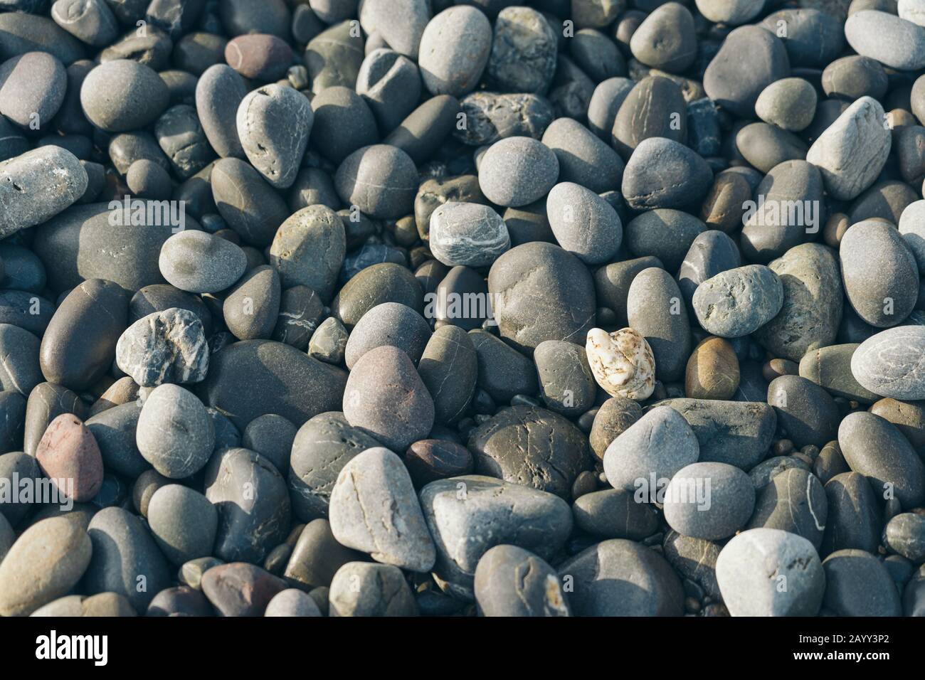 Smooth Round Pebble; Natura Background. Textures Stock Photo - Alamy