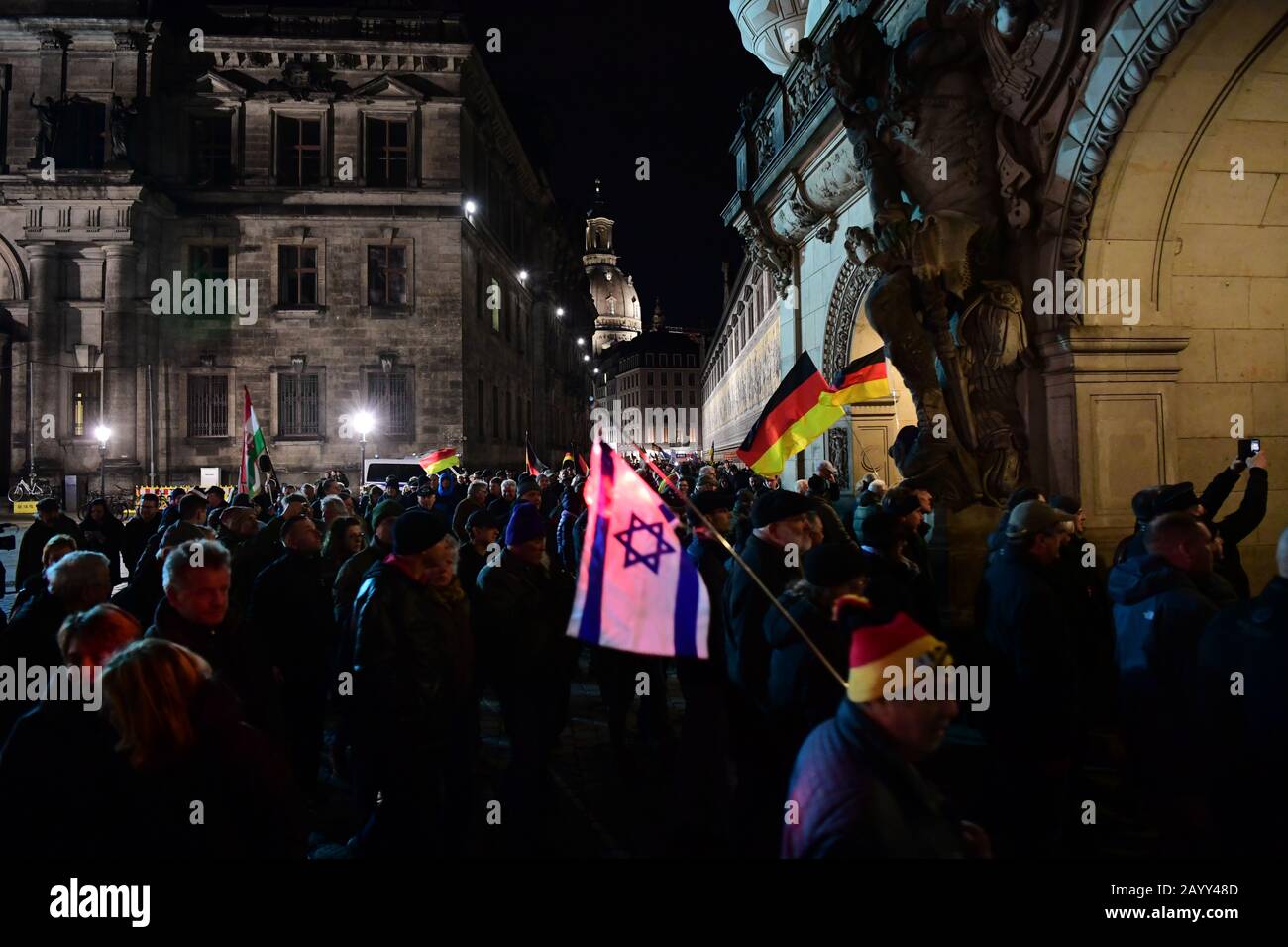 Procession with flags hi-res stock photography and images - Alamy