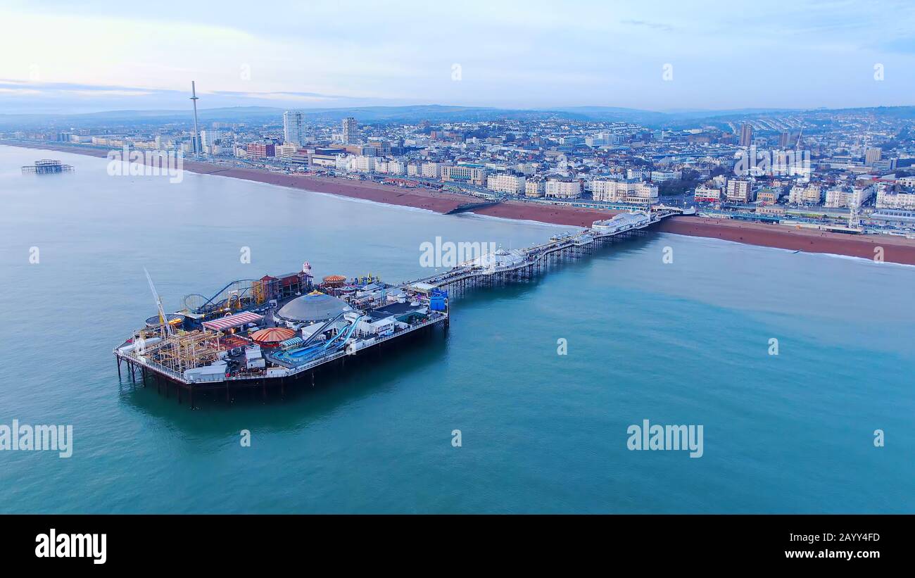 Brighton view approaching sea hi-res stock photography and images - Alamy