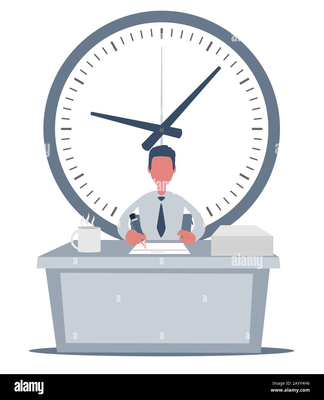 Time management cartoon Stock Vector Images - Alamy