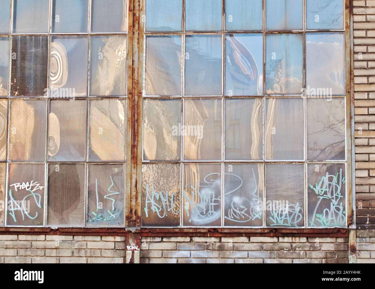 Window of a traditional industrial workshop in Zurich Stock Photo - Alamy