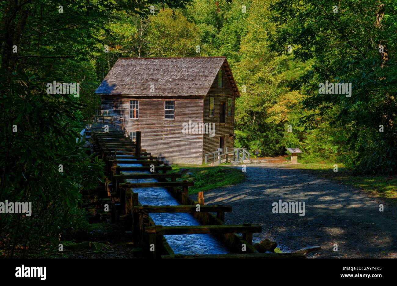 HDR of the Mingus Mill in the Great Smoky Mountains National Park in ...