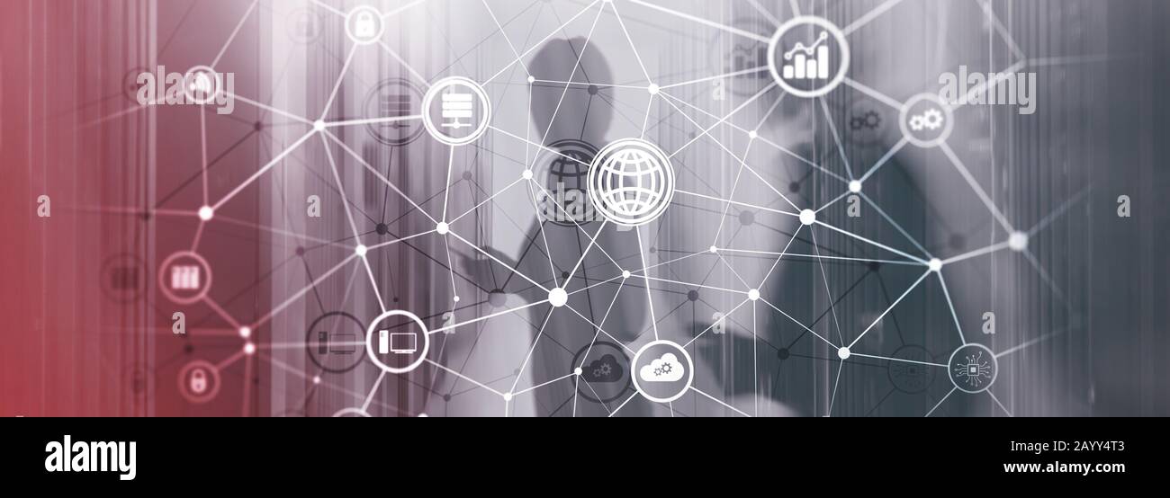 Universal technological background for your project. Web and lines ...