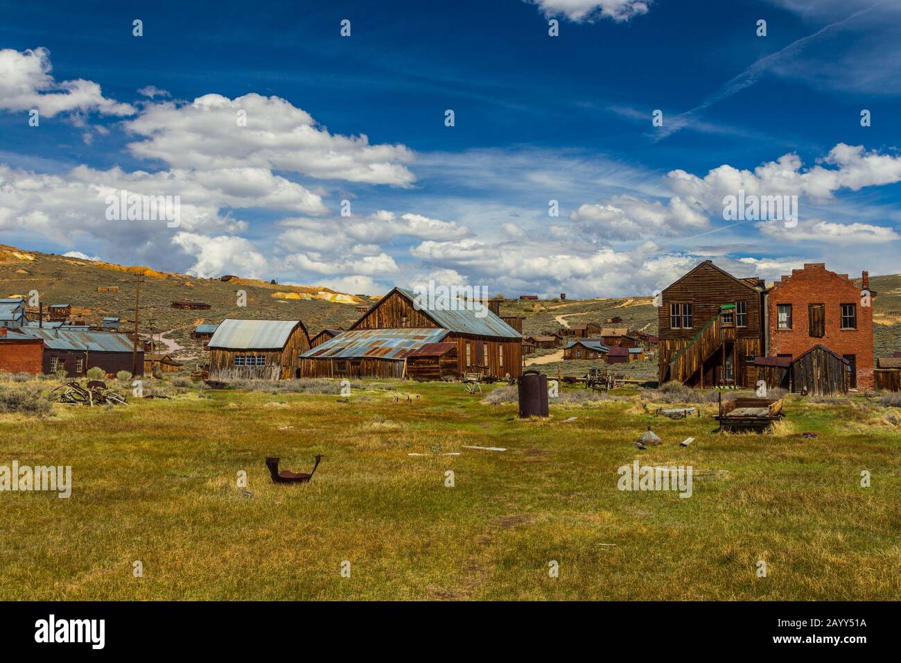 View of the Bodie, ghost town. Bodie State Historic Park. Abandoned ...