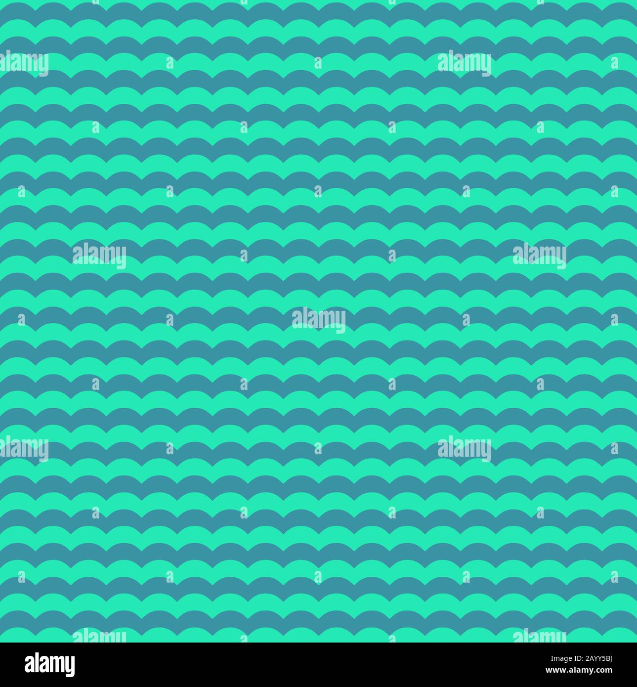 Turquoise and teal waves seamless pattern. Background with wave, vector ...