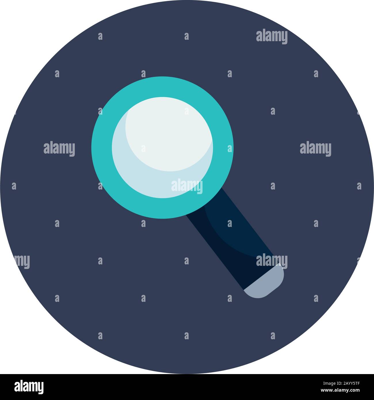 Lupe flat block style icon design, Tool search magnifying glass zoom lens and exploration theme ...