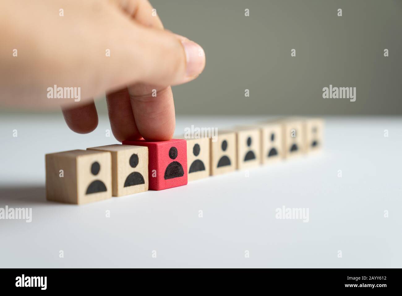 Standing out from the crowd and different concept Stock Photo - Alamy