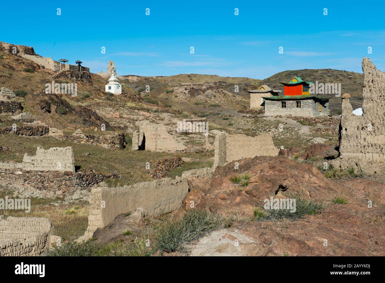 The Ongiin Khiid was one of the largest monasteries in Mongolia; it was ...