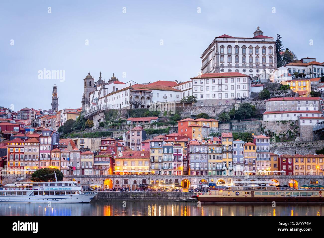 Porto in Portugal and its beautiful tourist part of Gaia and ...