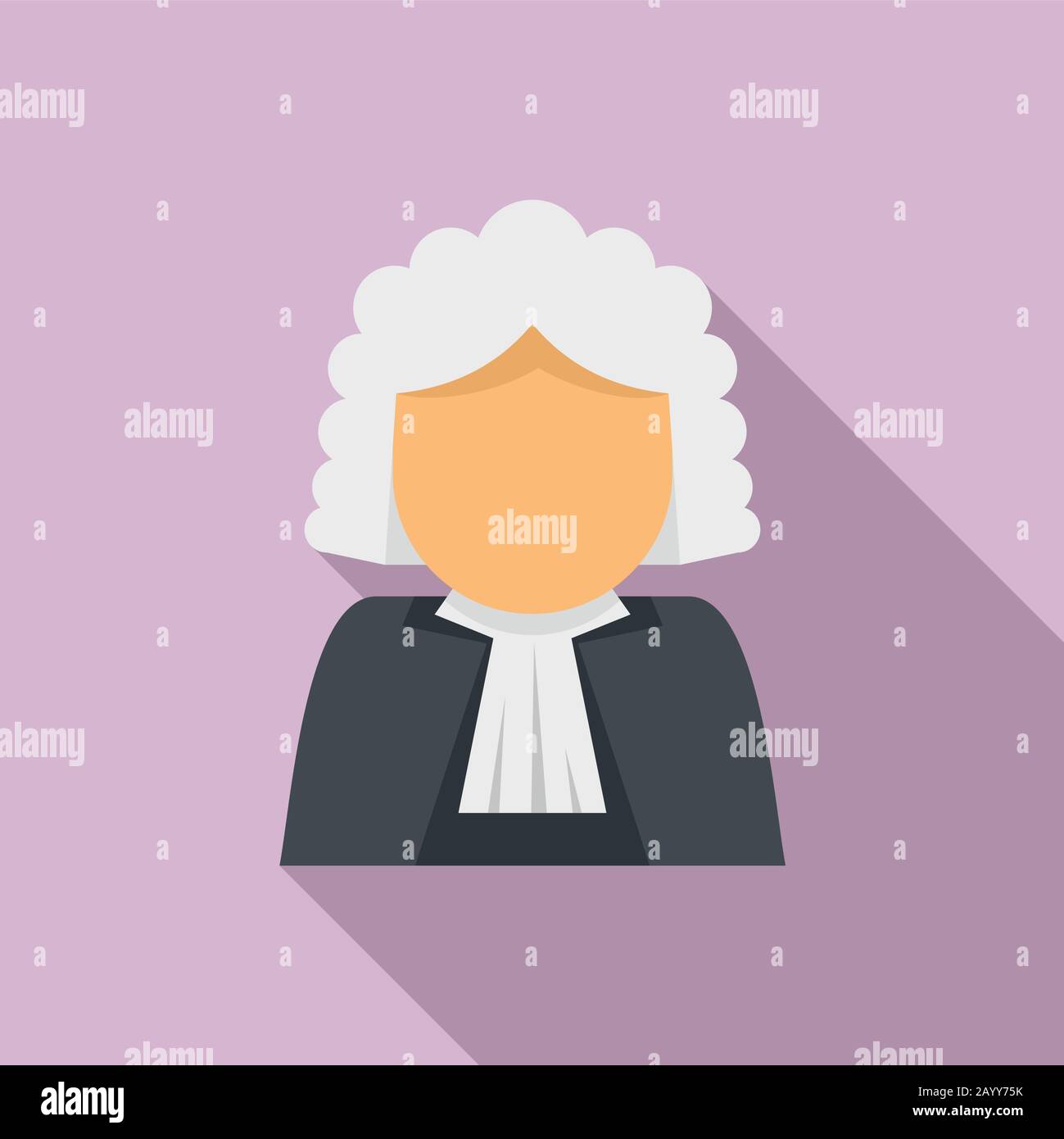 Judge avatar icon. Flat illustration of judge avatar vector icon for ...