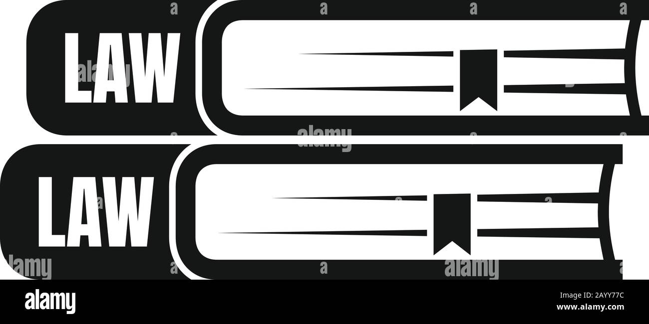 Law book icon. Simple illustration of law book vector icon for web ...