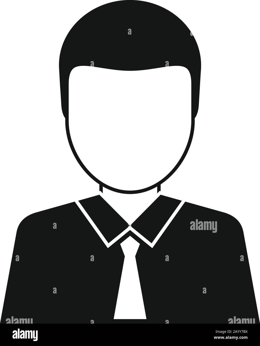 Lawyer avatar icon. Simple illustration of lawyer avatar vector icon ...