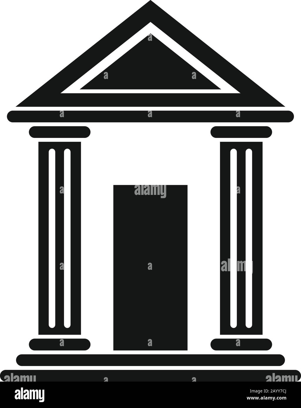 Judge building icon. Simple illustration of judge building vector icon ...