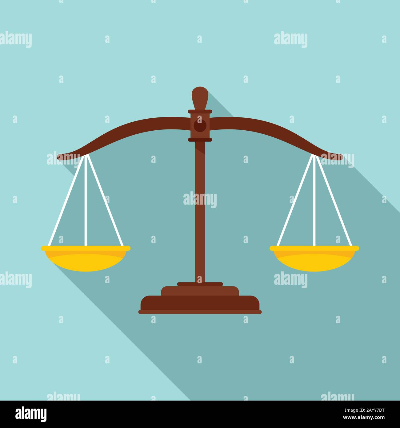 Judge balance icon. Flat illustration of judge balance vector icon for ...