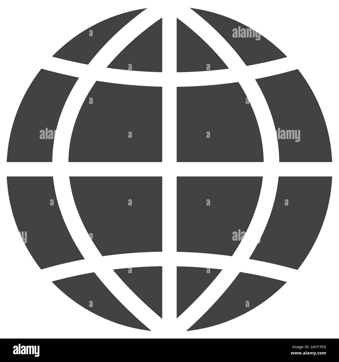 Global sphere silhouette style icon design, Communication internet connectivity web technology ...
