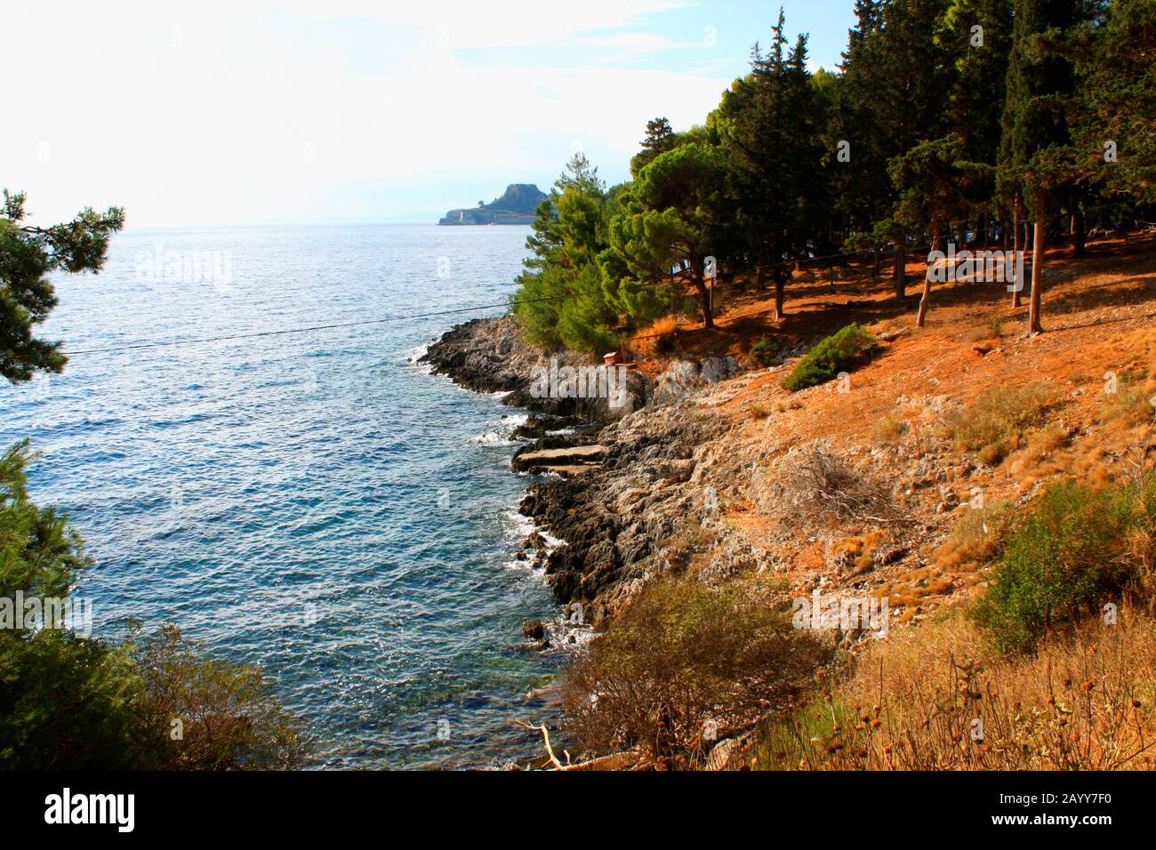 Aerial panorama paleokastritsa corfu hi-res stock photography and ...