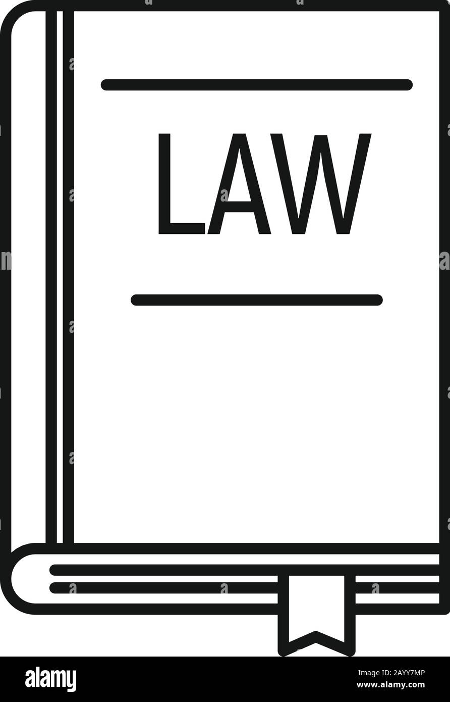 Legislation book icon. Outline legislation book vector icon for web ...