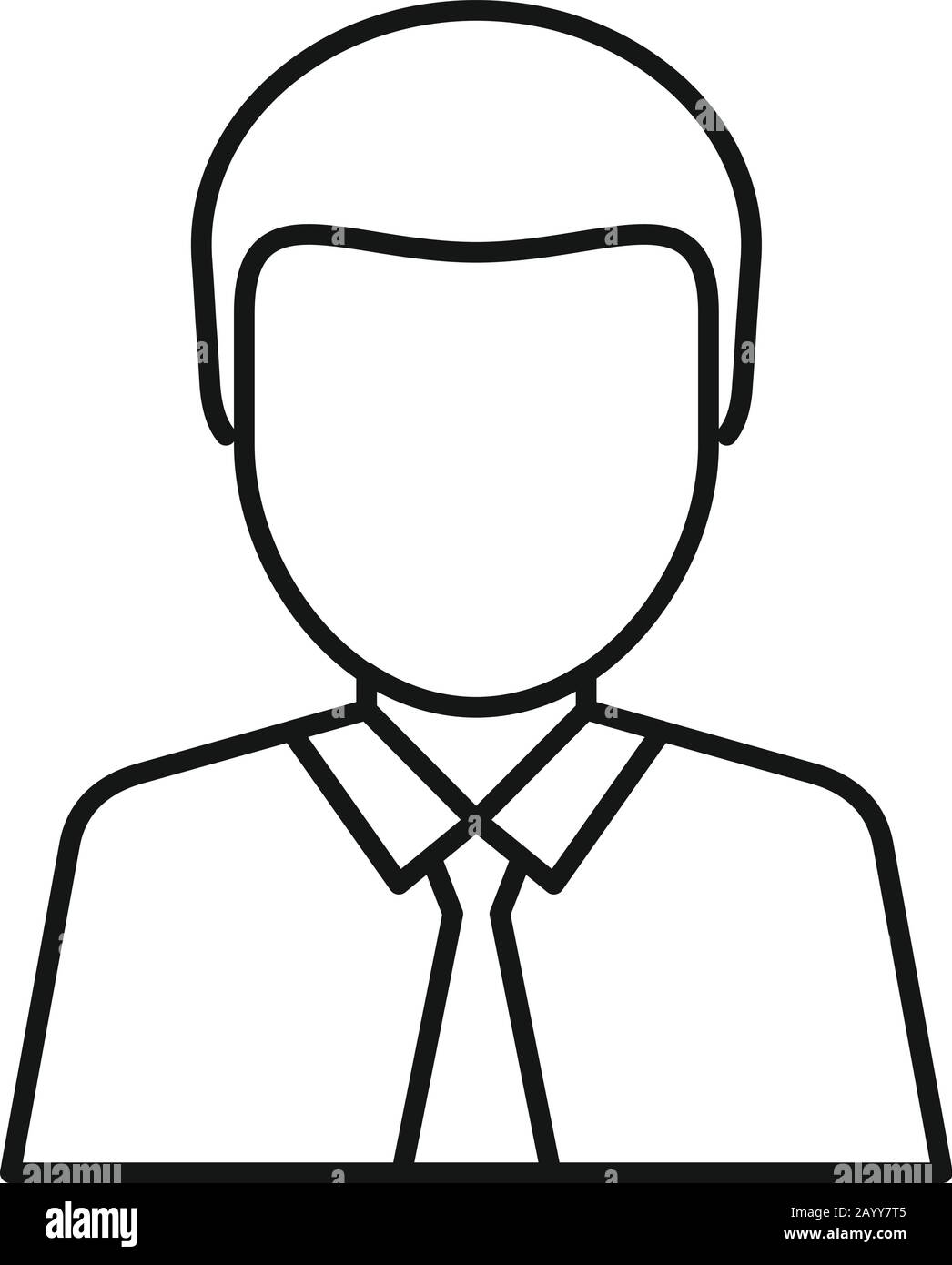 Lawyer avatar icon. Outline lawyer avatar vector icon for web design ...