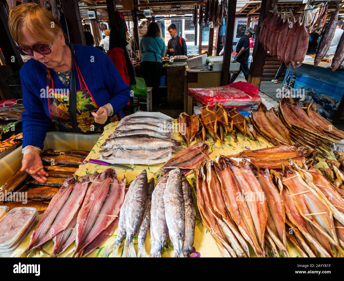 Stall of dried fish hi-res stock photography and images - Alamy