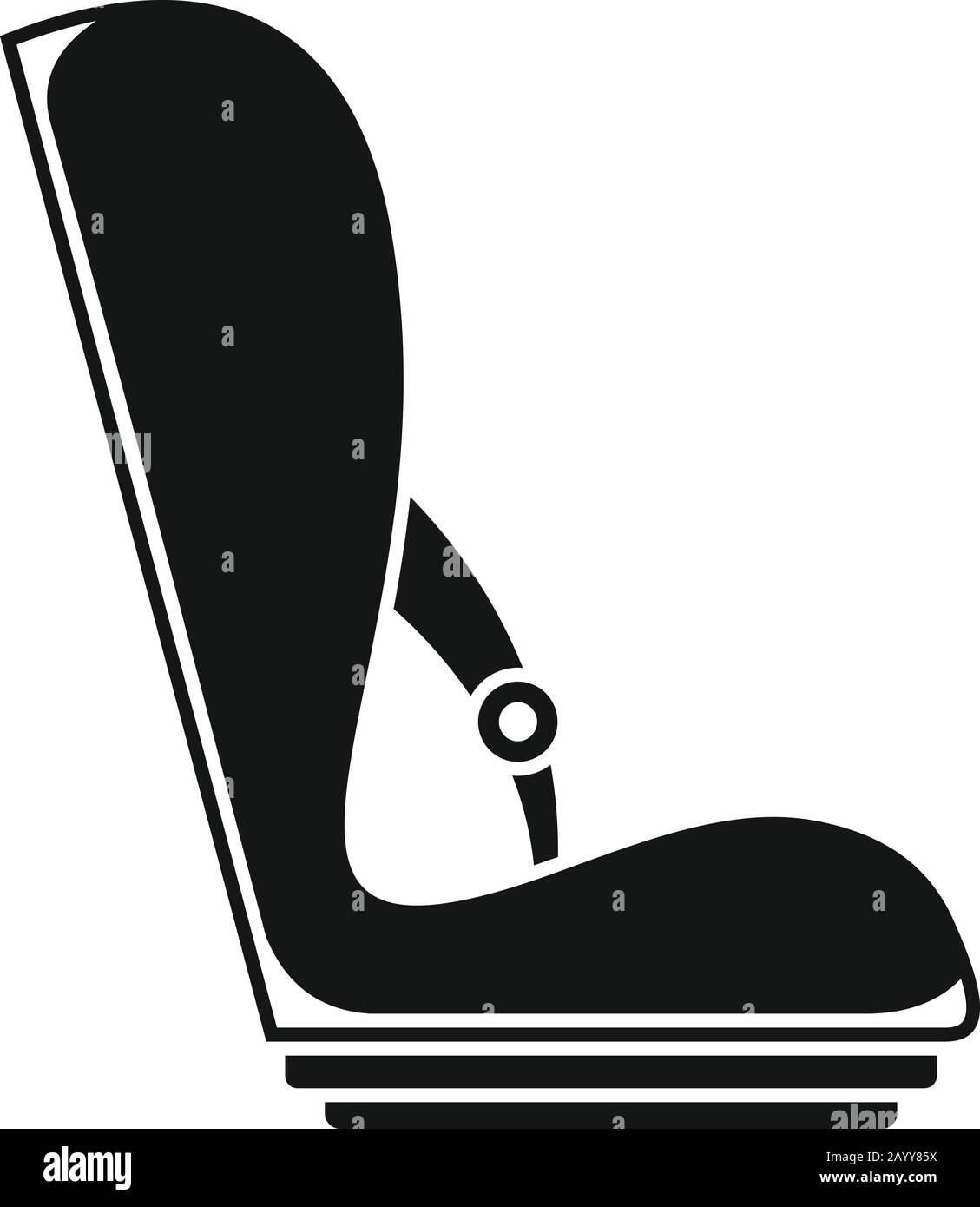 Baby car seat icon. Simple illustration of baby car seat vector icon ...