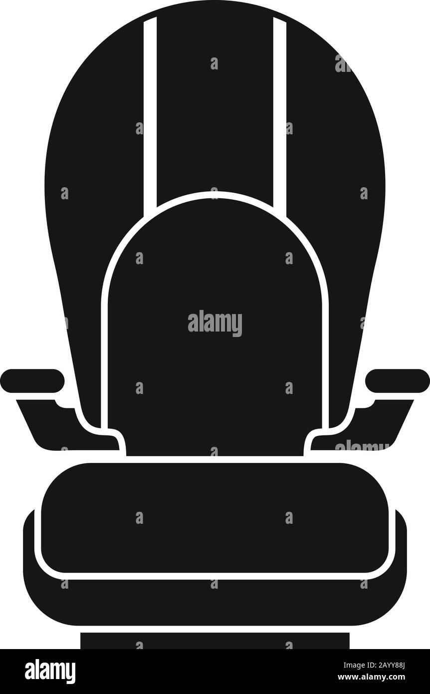 Isofix kid car seat icon. Simple illustration of isofix kid car seat ...