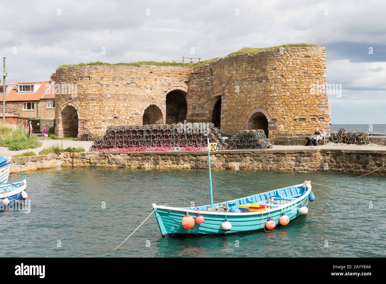 Beadnell harbour, Northumberland Stock Photo - Alamy
