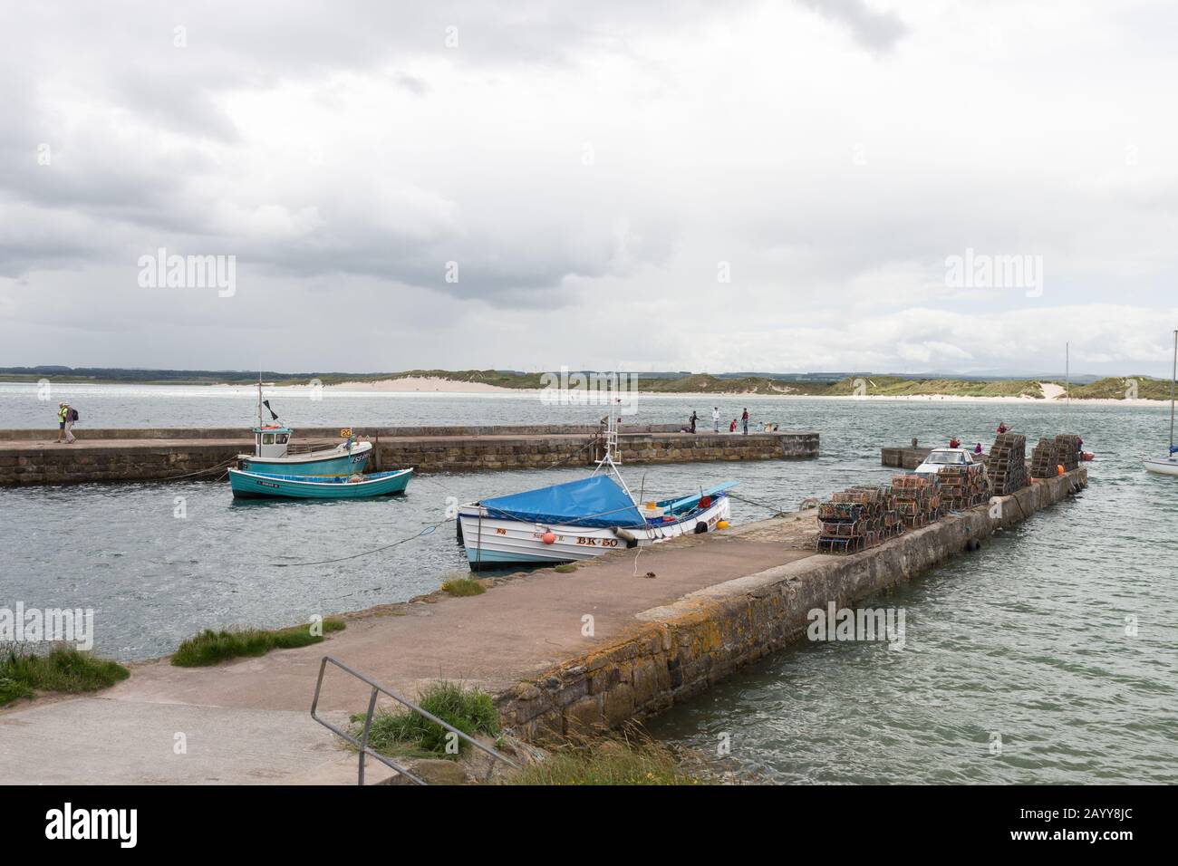Beadnell harbour, Northumberland Stock Photo - Alamy