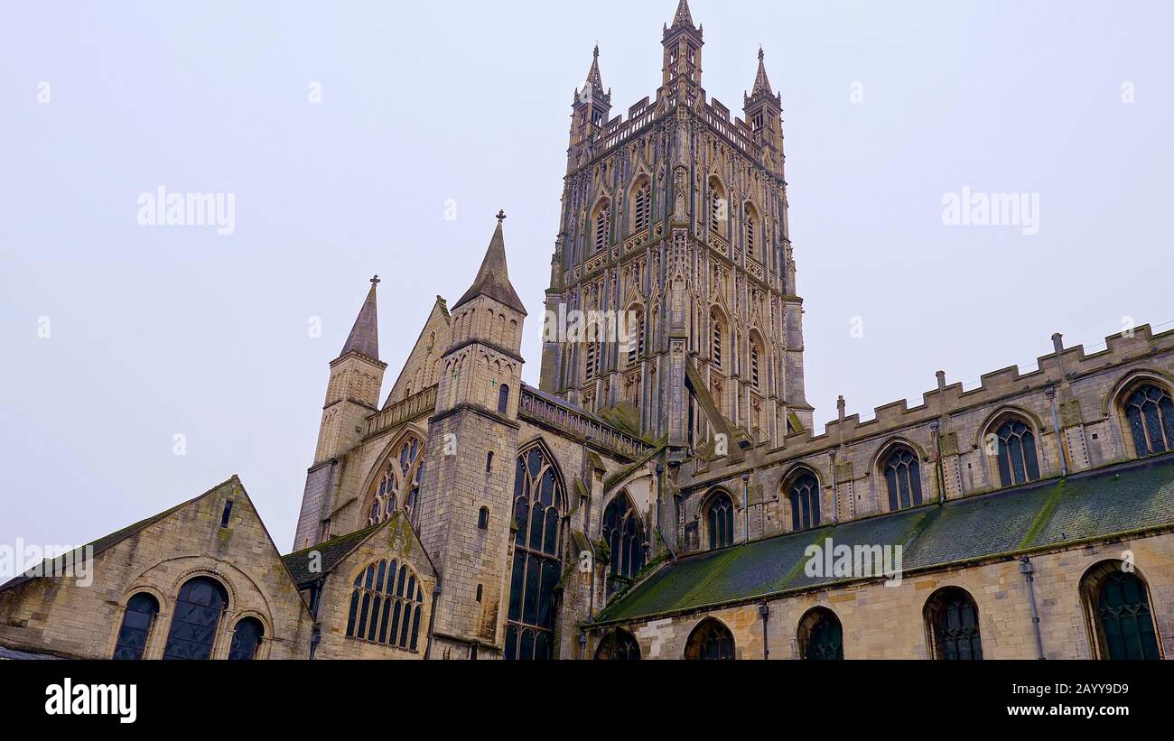 Detail of gloucester cathedral hi-res stock photography and images - Alamy