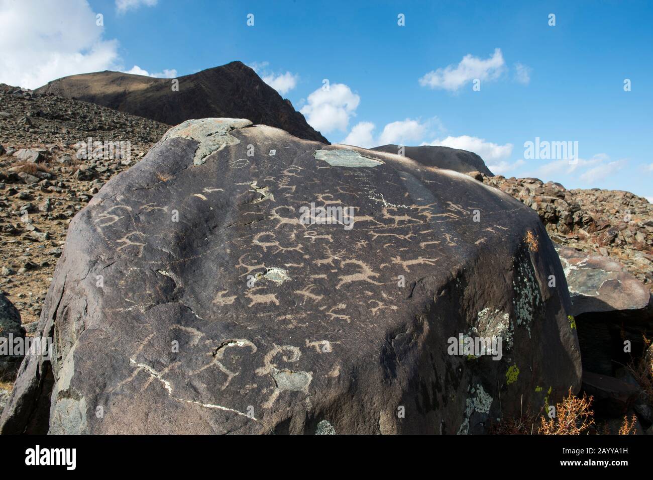 Rock art mongolia hi-res stock photography and images - Alamy