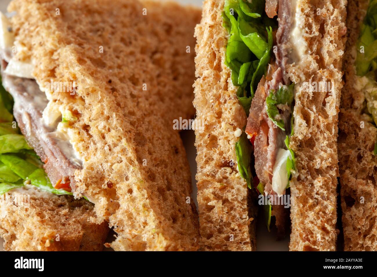 Cut sandwiches hi-res stock photography and images - Alamy
