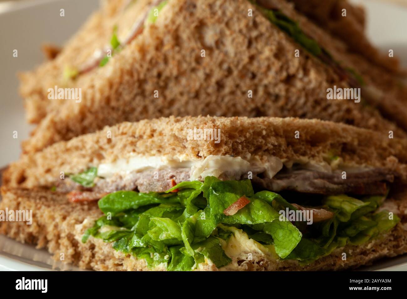 Cut sandwiches hi-res stock photography and images - Alamy