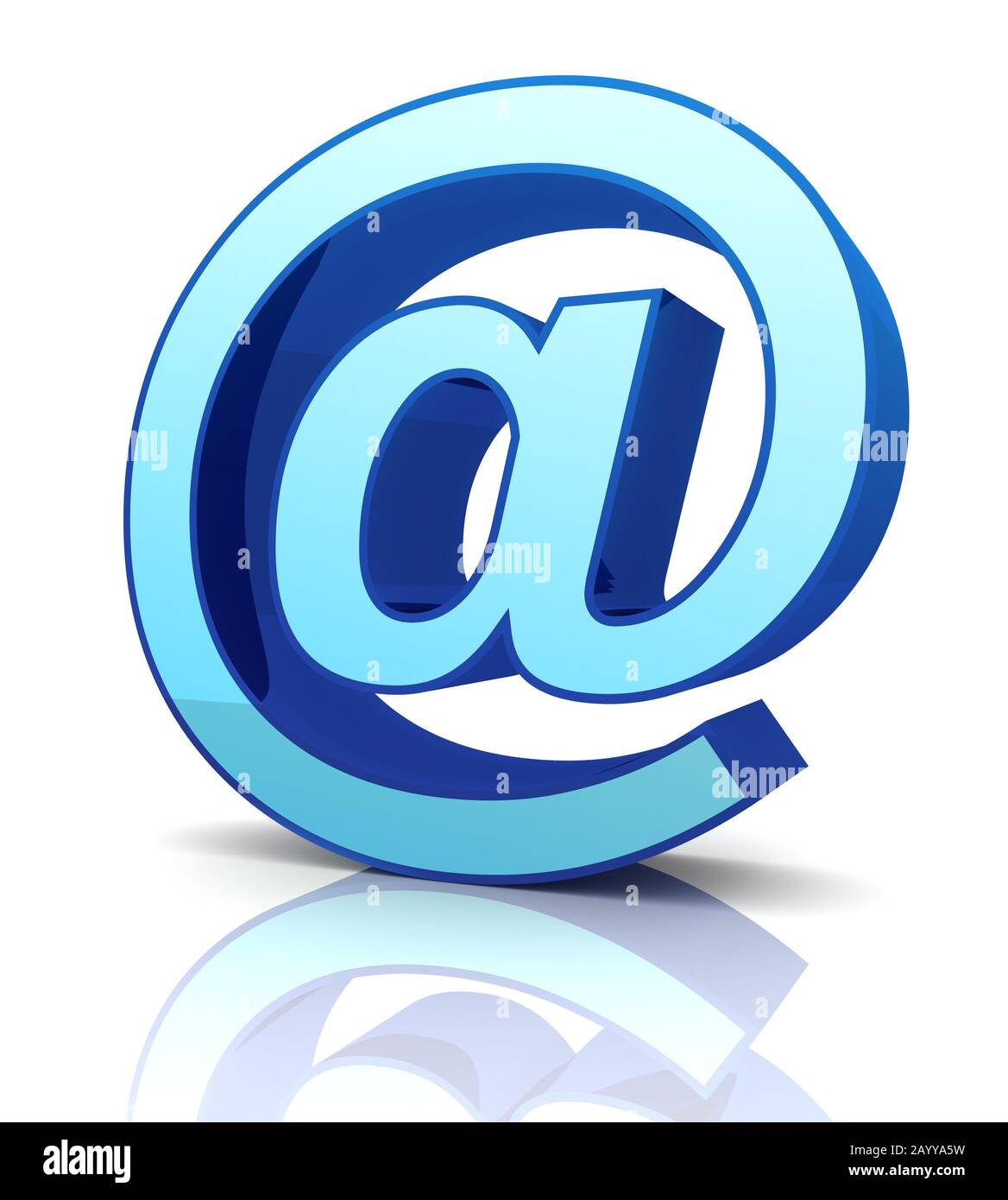 e mail sign 3d illustration isolated on white background Stock Photo ...