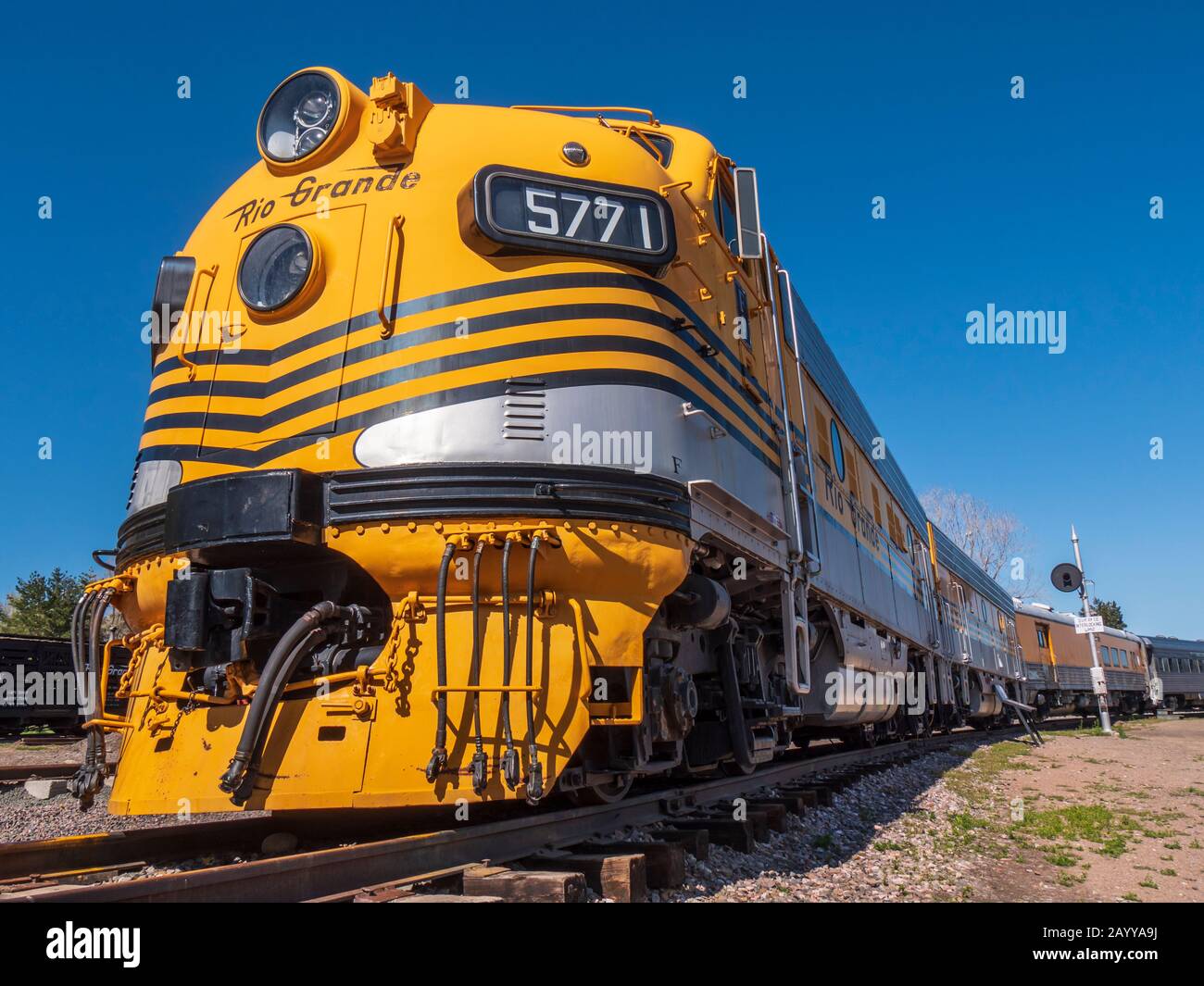 Rio Grande F9 diesel engine No. 5771, Colorado Railroad Museum, Golden ...