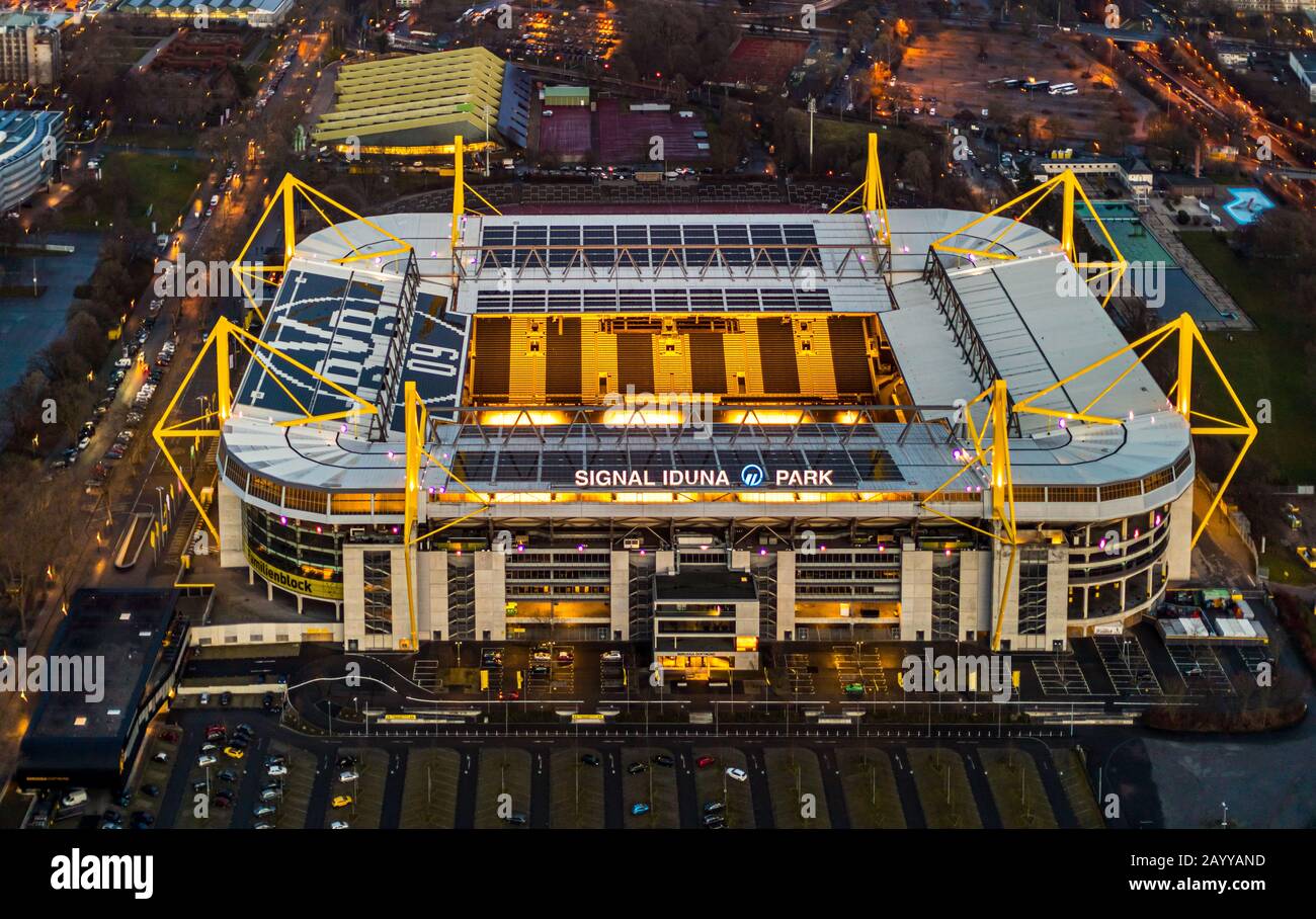 Aerial photo, Signal Iduna Park, SignalIdunaPark, Westphalen Stadium ...