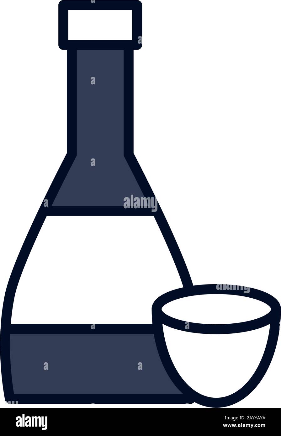 Japanese house line fill icon design, Japan culture asia travel ...