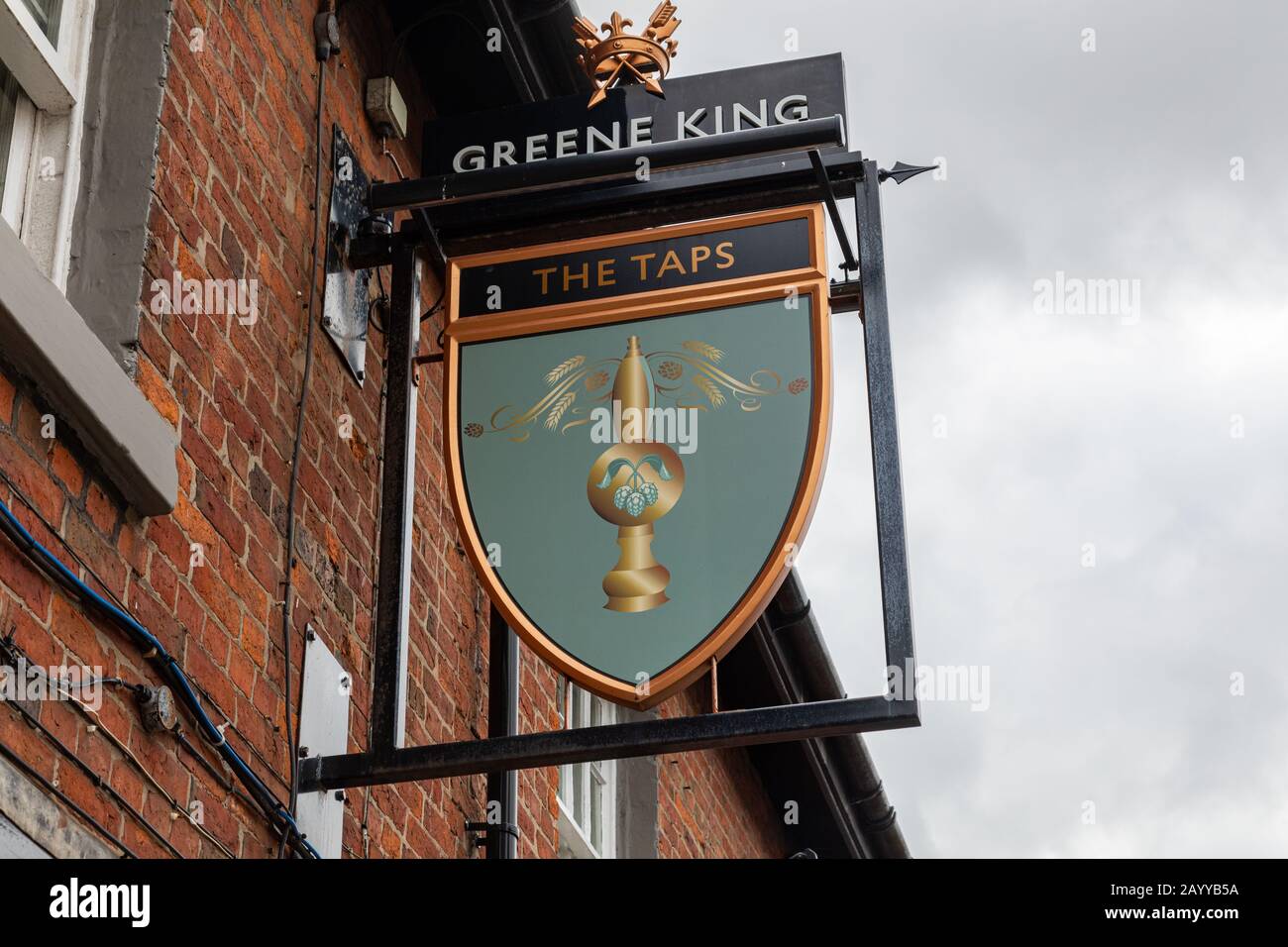 exterior sign for the taps public house in lytham st annes fylde June ...