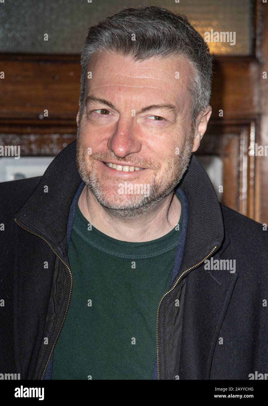 London, UK. 17th Feb, 2020. Charlie Brooker attends the Upstart Crow ...