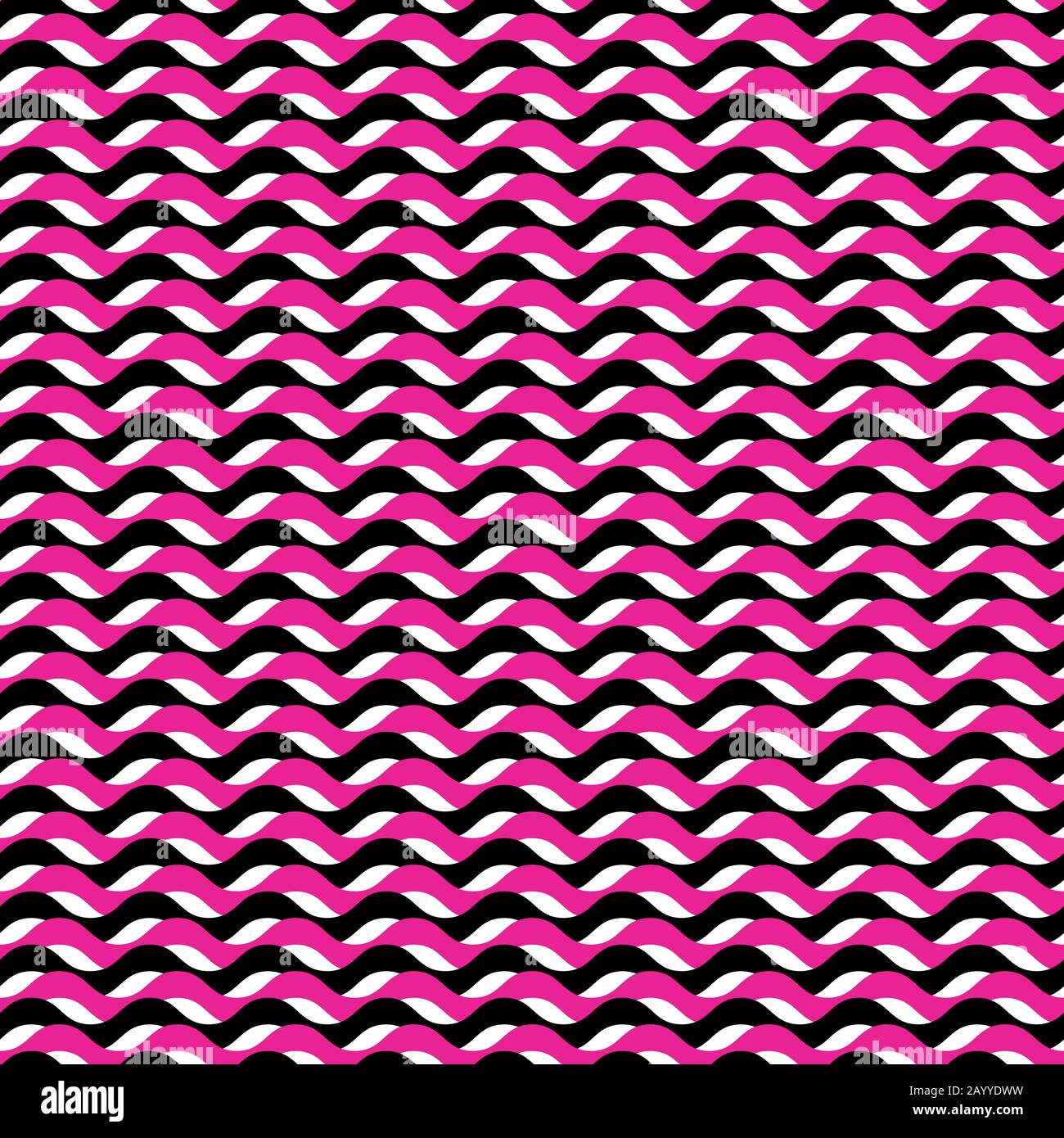 Pink and black waves seamless pattern. Backdrop fabric wave. Vector ...
