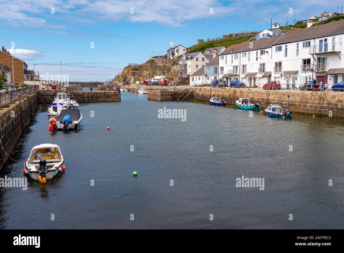 Part of Portreath Harbour, Cornwall, UK Stock Photo - Alamy