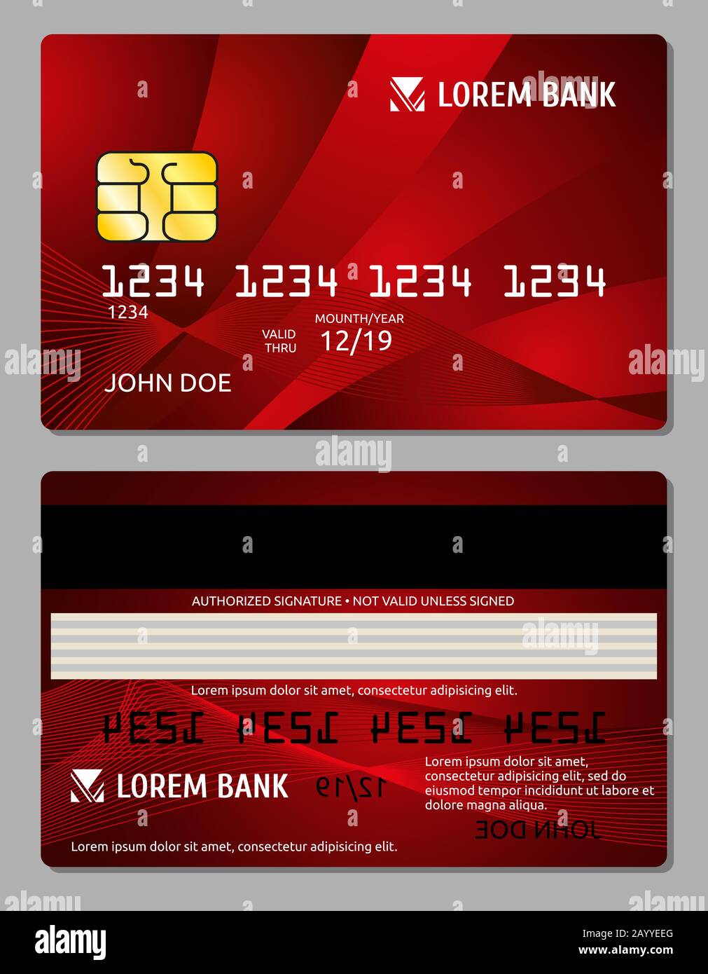 Bank cards modern financial Stock Vector Images - Alamy